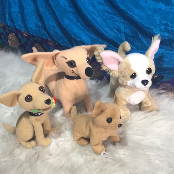 Chihuahuas | Toys | Bundle Of 4 Realistic Chihuahua Plush Stuffed Dogs ...